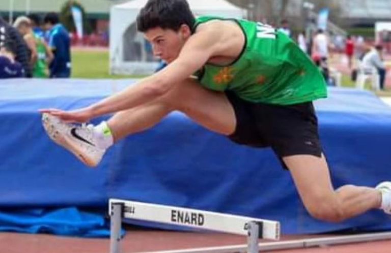 Gran actuación de Tomás Reyes en los Juegos Evita, 5to puesto en 110m ...