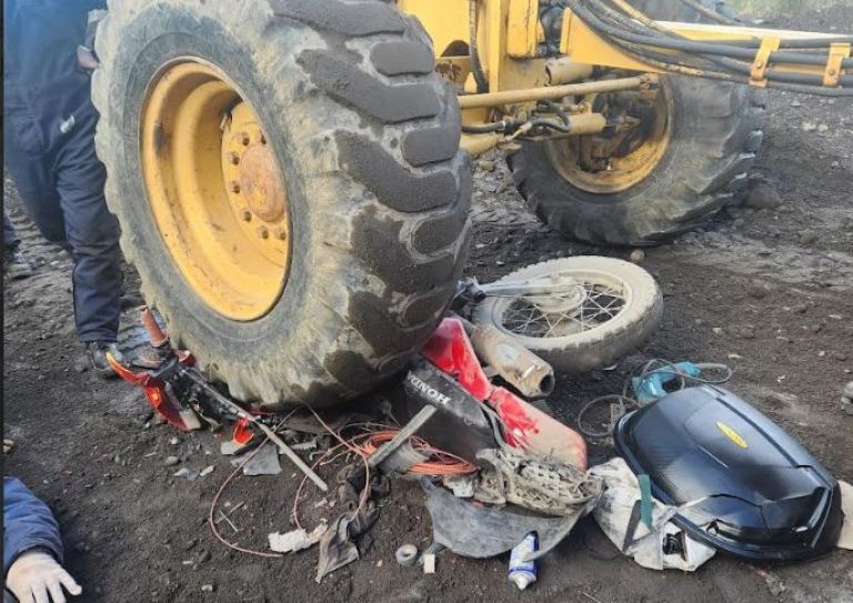 Grave accidente con una máquina vial: un vecino sufrió fractura ...